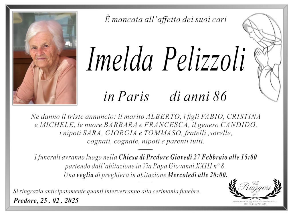 Imelda Pelizzoli di Predore