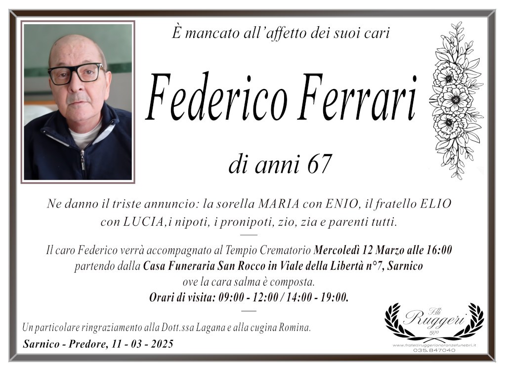 Federico Ferrari di Sarnico-Predore
